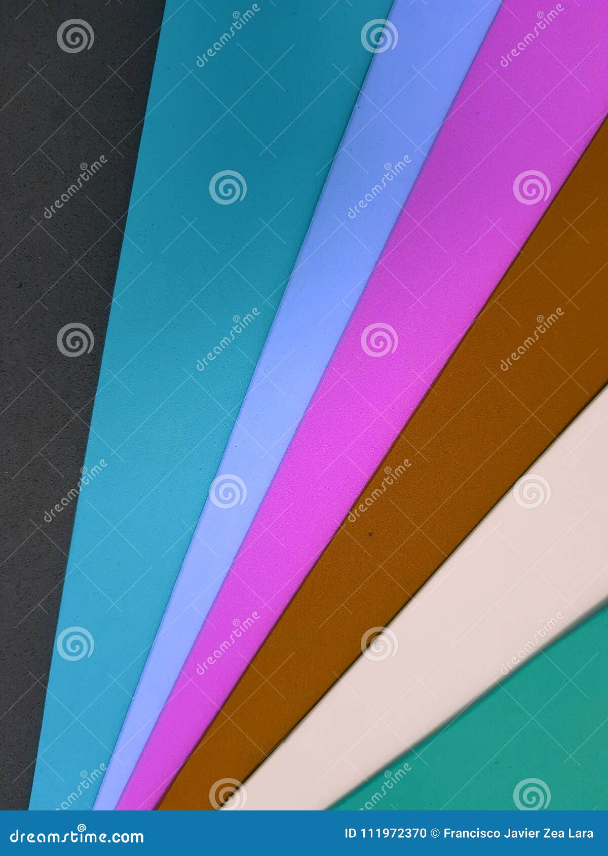 Abstract Design with Sheets of Foamy in Various Colors, Textured ...