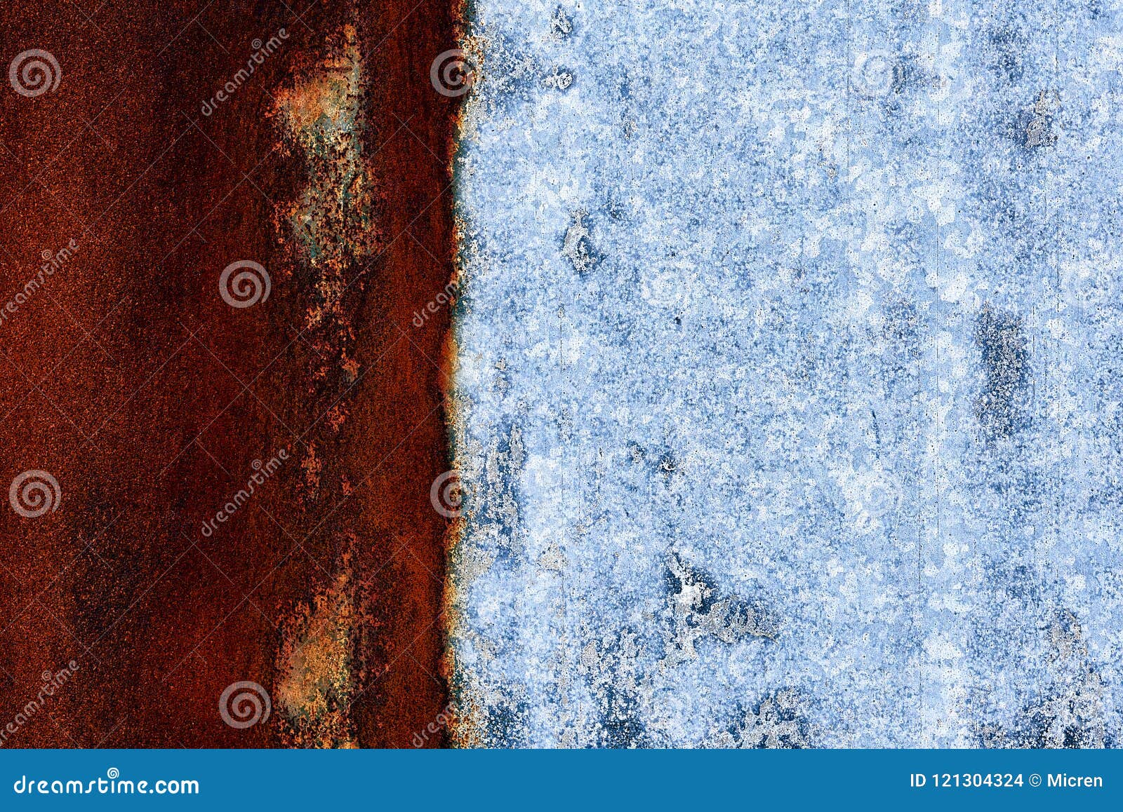 Rusty Metal Surface with Silver Paint Stock Photo - Image of background ...