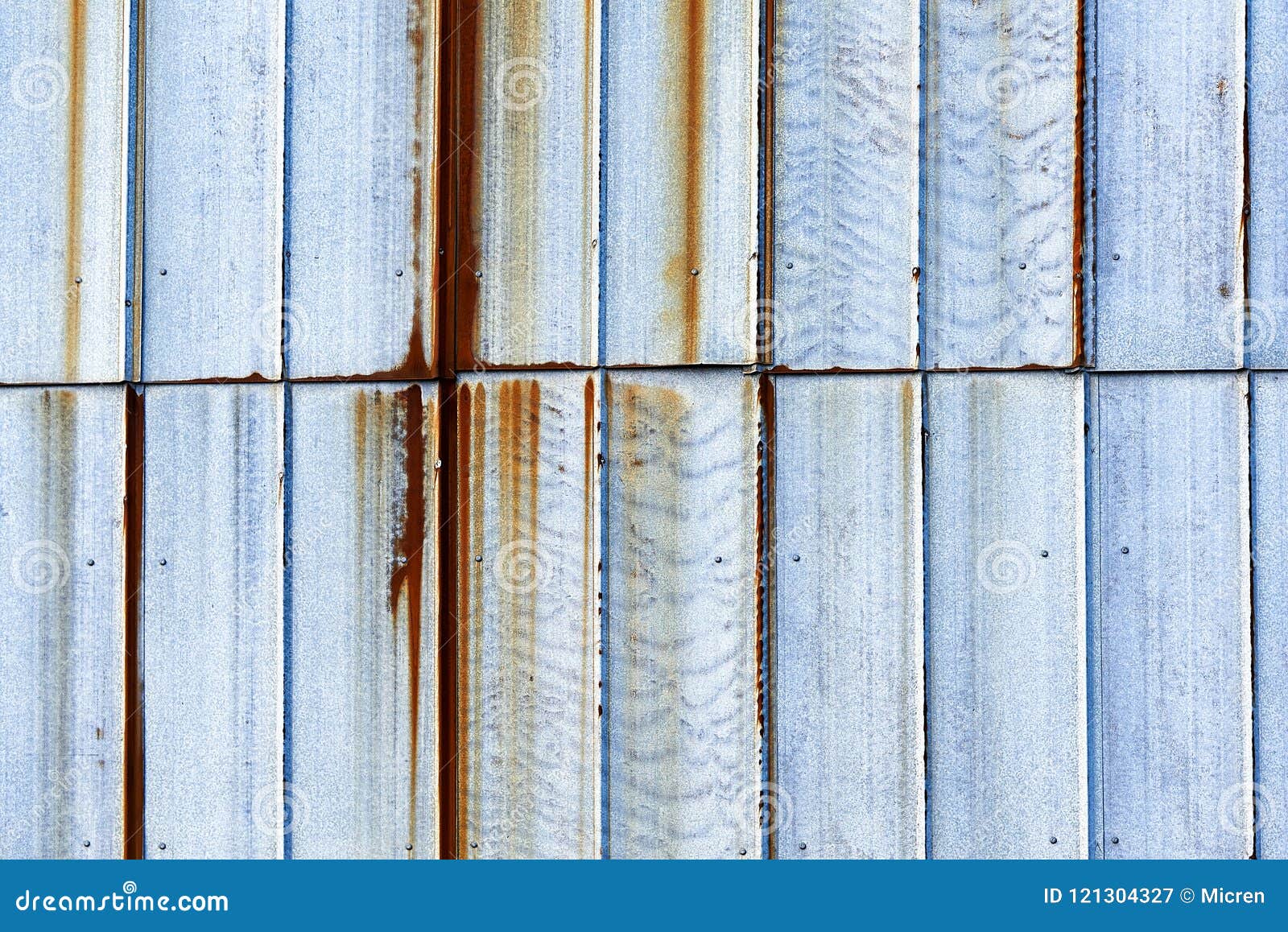 Rusty Metal Surface with Silver Paint Stock Image - Image of detail ...