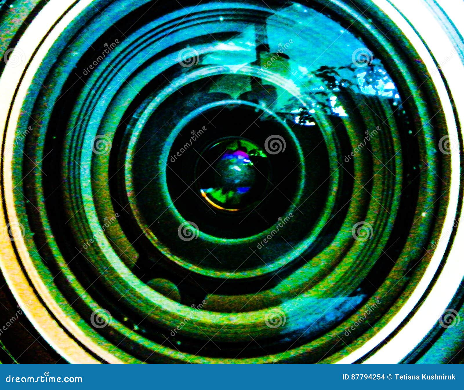 Multicolored Background with Scintillating Circles and Gloss. Beautiful ...