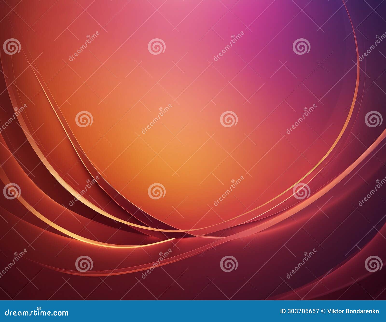 Abstract Gradient Colors Background of Curved Lines Stock Illustration ...