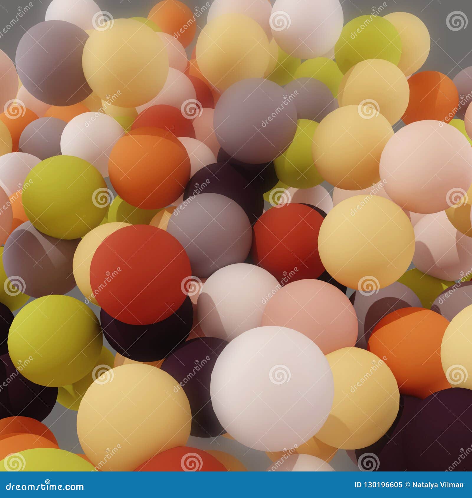 Multicolored Balls, Abstract Background. Stock Illustration ...