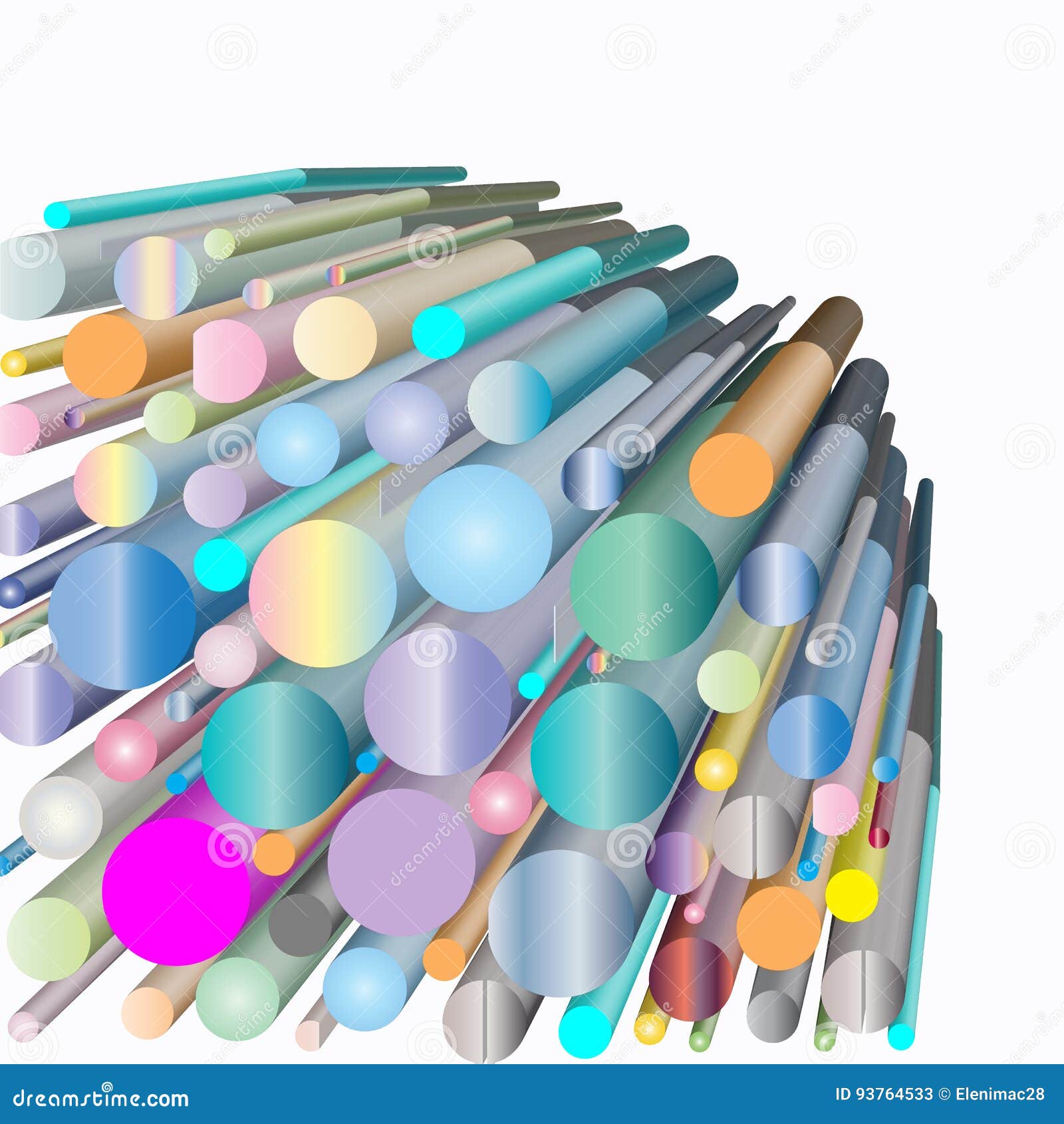 Multicolored balls stock illustration. Illustration of abstract - 93764533