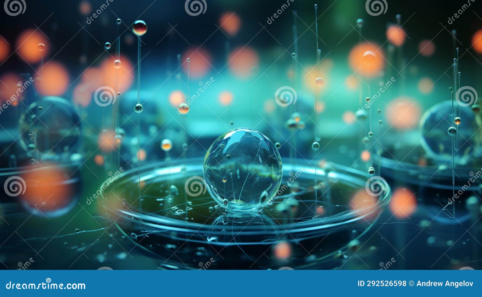 Multicolored Balls, Refractions of Colored Rays of Light through Water ...