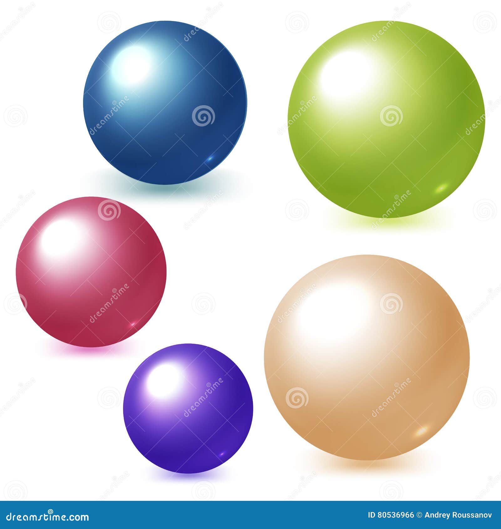 Multicolored Balls. Vector Illustration. Stock Vector - Illustration of ...