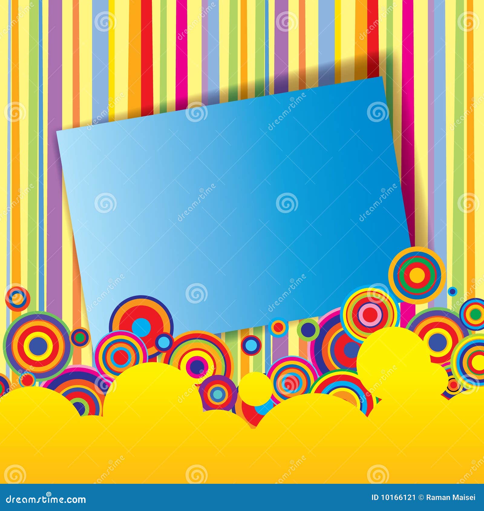 Multicolored banner stock vector. Illustration of banner - 10166121