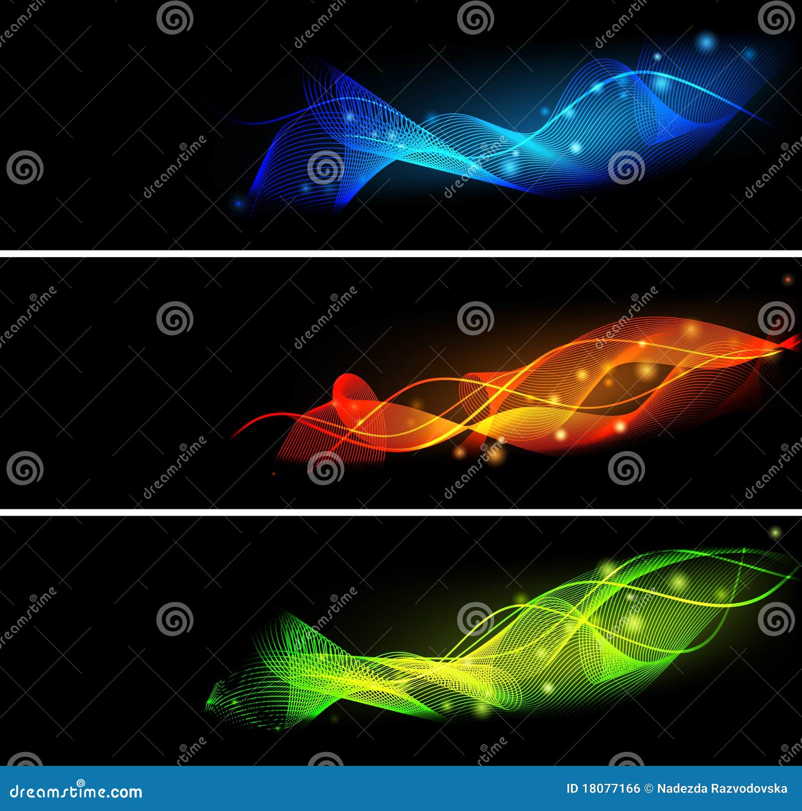 Multicolored banners stock vector. Illustration of glitter - 18077166
