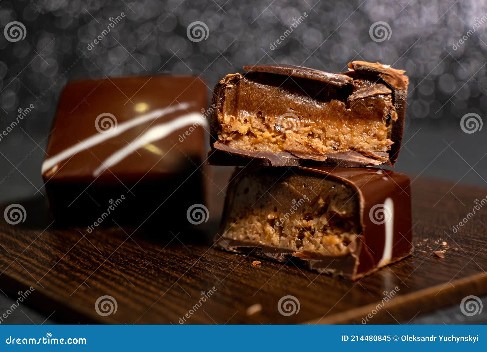 Multicolored Beautifully Decorated Handmade Candies with Fillings Stock ...