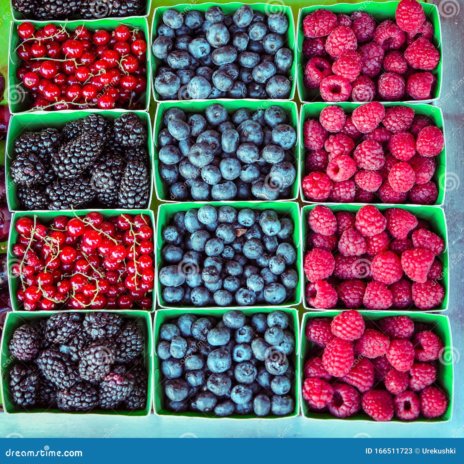 Multicolored Berries in a Box Stock Image - Image of multicolored ...
