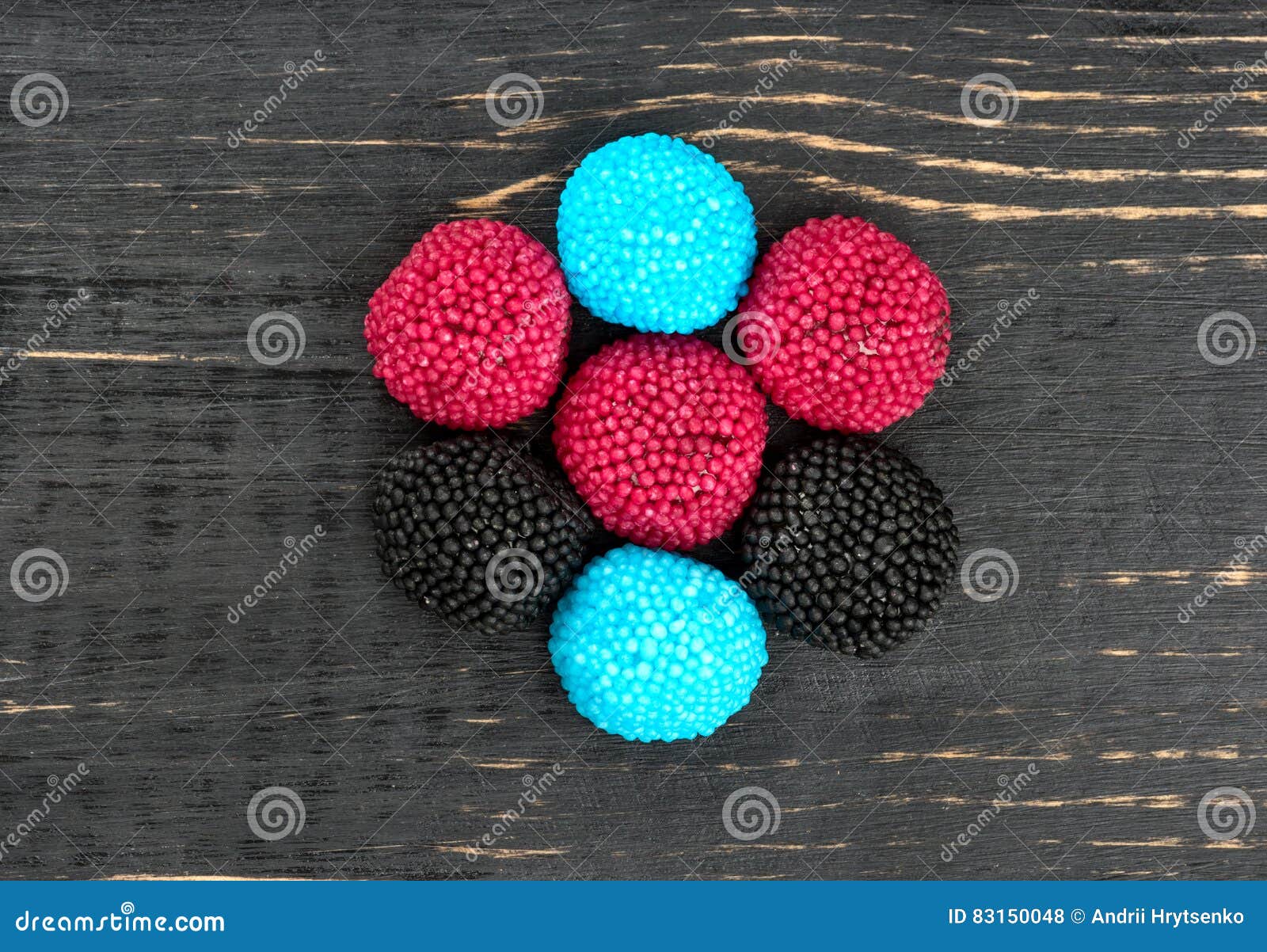 Multicolored Berry Jelly Candies Stock Photo - Image of close ...