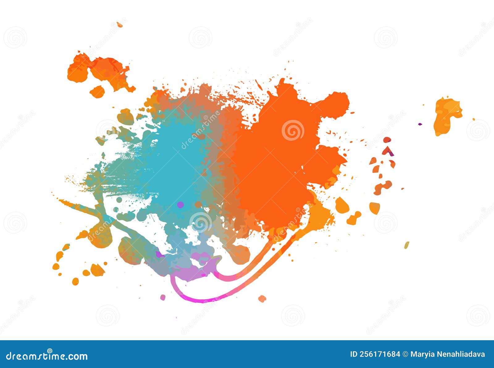 Multicolored Blot Object. Vector Illustration Stock Vector ...