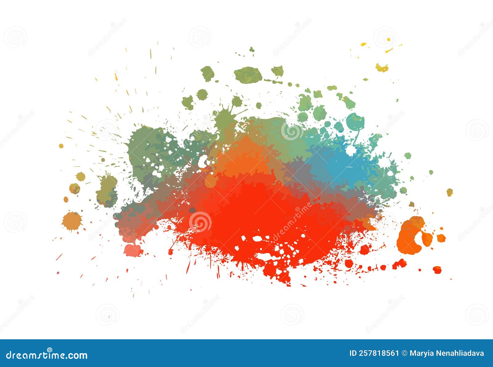Multicolored Blot Object. Vector Illustration Stock Vector ...