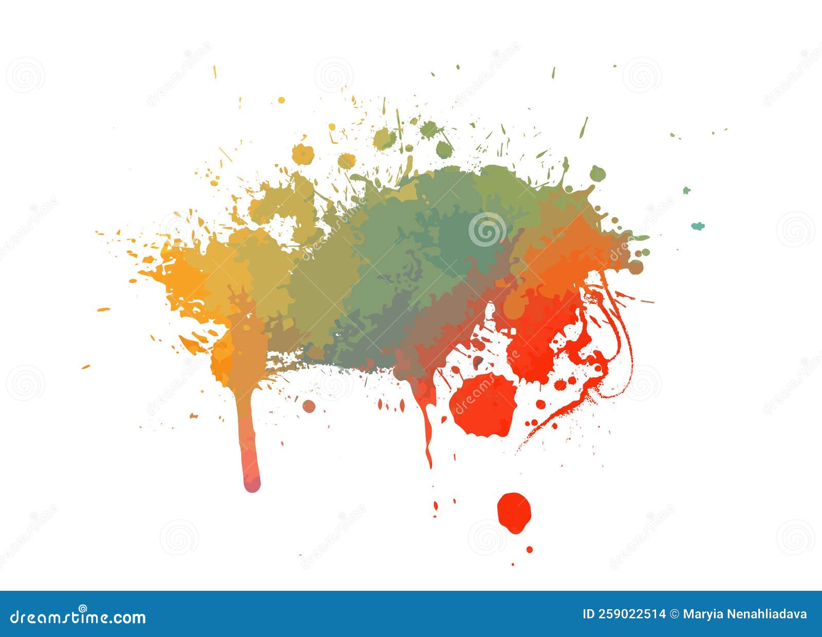 Multicolored Blot Object. Vector Illustration Stock Vector ...