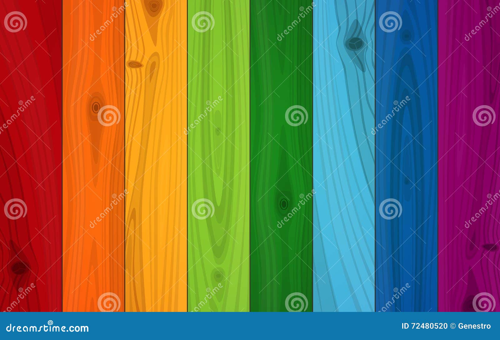 Multicolored Boards Background Stock Illustration - Illustration of ...