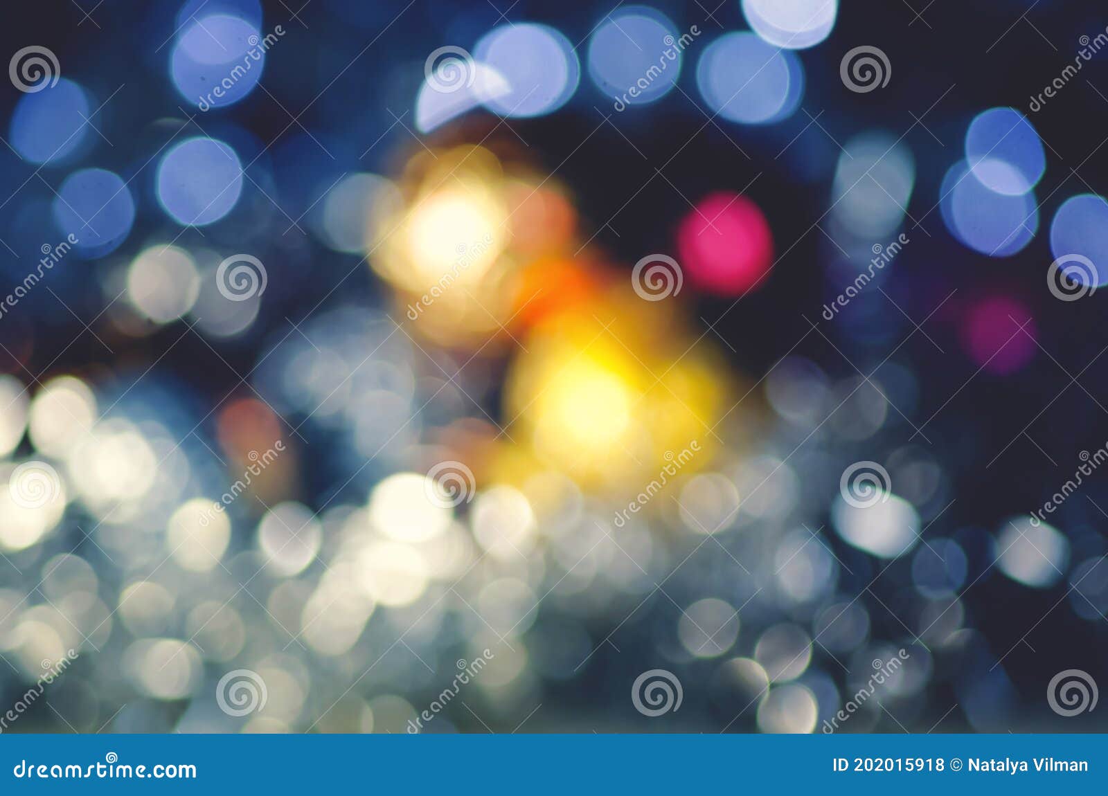 Multicolored Bokeh Background Created by Neon Lights Stock Photo ...