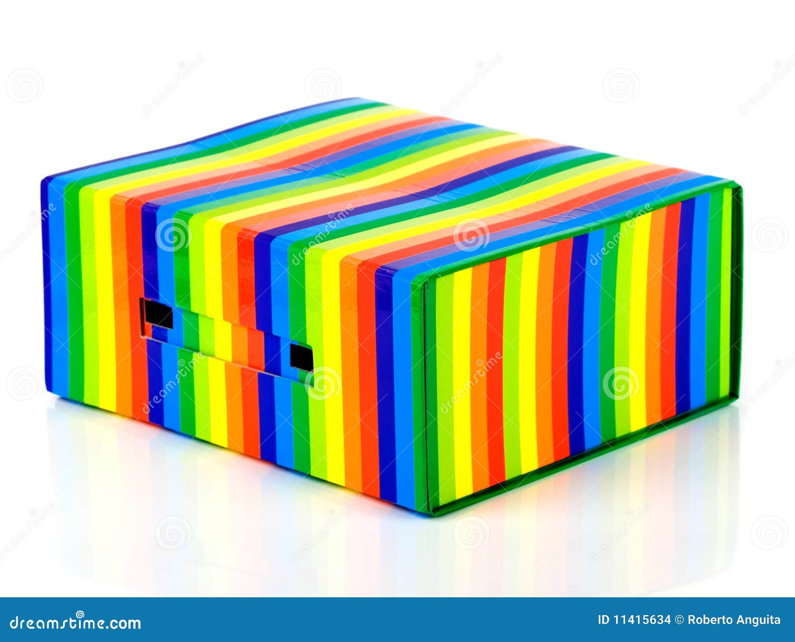 Multicolored box stock photo. Image of cyan, horizontal - 11415634