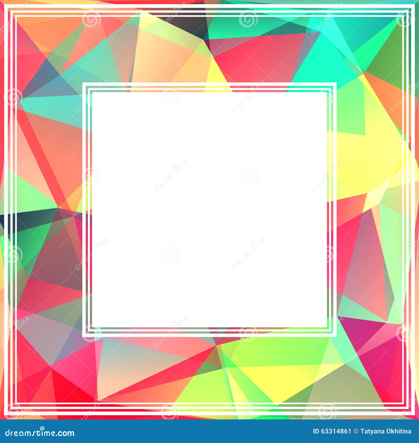 Multicolored Bright Abstract Border Stock Vector - Illustration of ...
