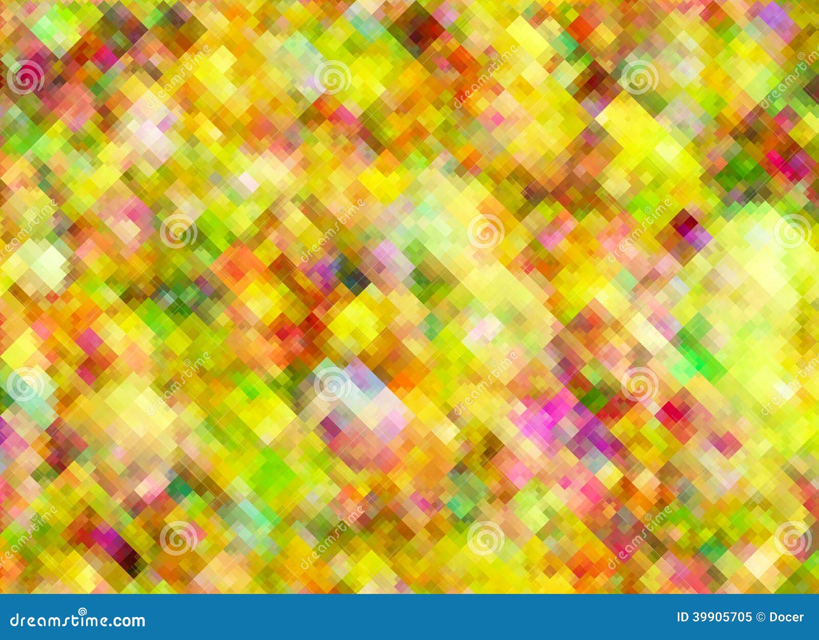 Bright Pixel Background With Simple Shapes - Cartoon Art, 3d Render ...