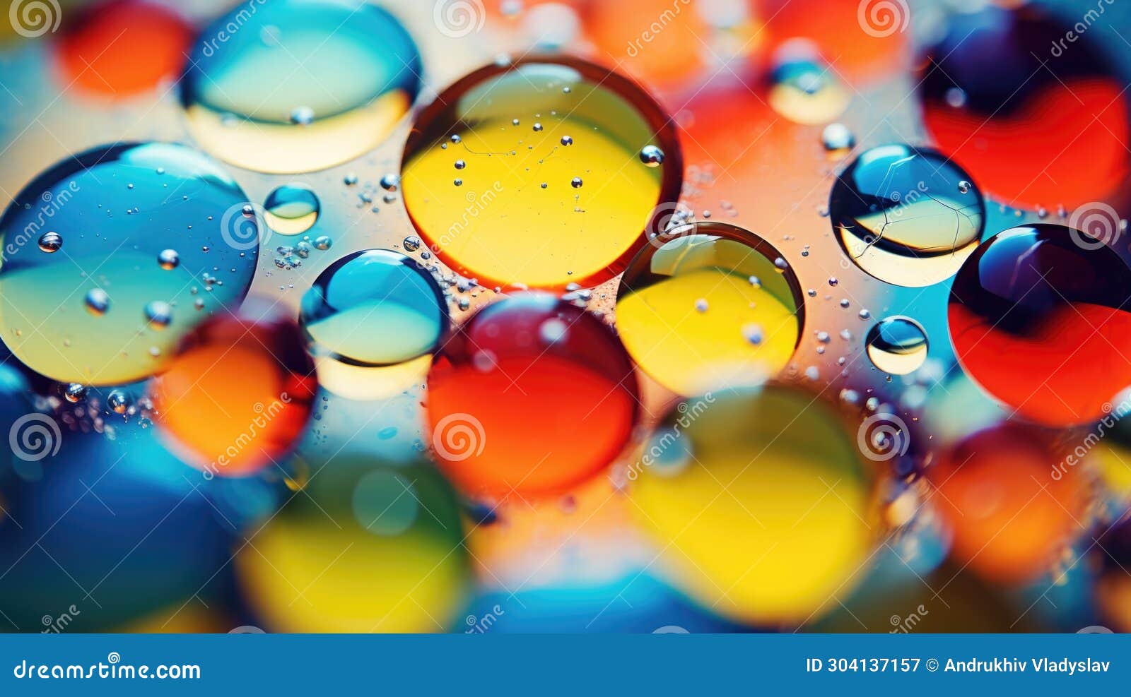 Multicolored Bubbles Closeup Background, Abstract Illustration Stock ...