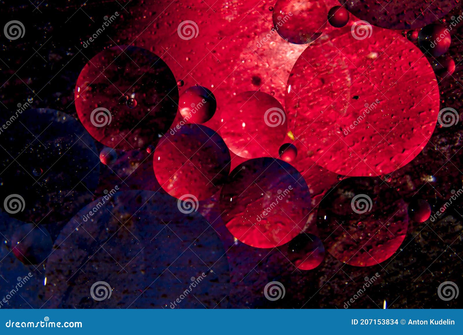 Multicolored Bubbles Similar To Molecules and Planets in Space Stock ...