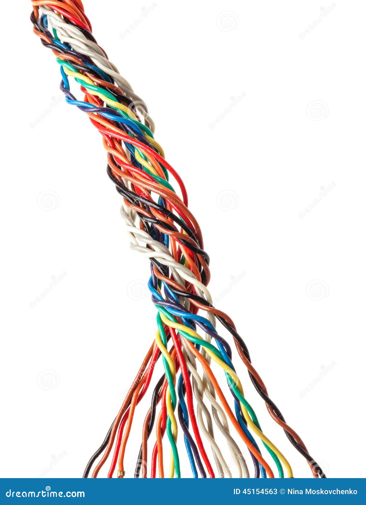 Multicolored cable stock image. Image of curl, global - 45154563