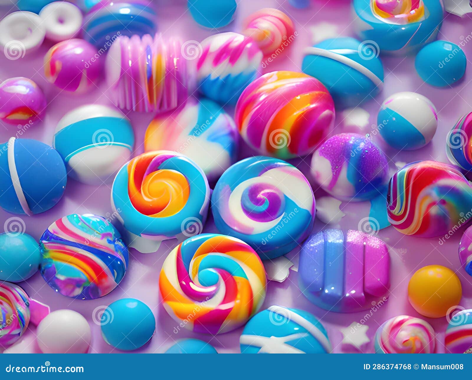 Multicolored Candies Background. Abstract Background, Ai Generated ...