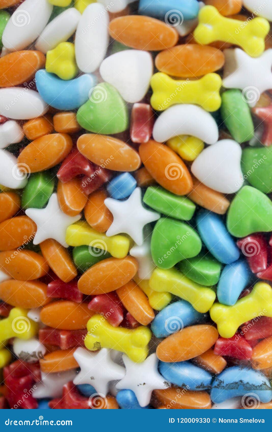 Multicolored chewing gum stock photo. Image of star - 120009330