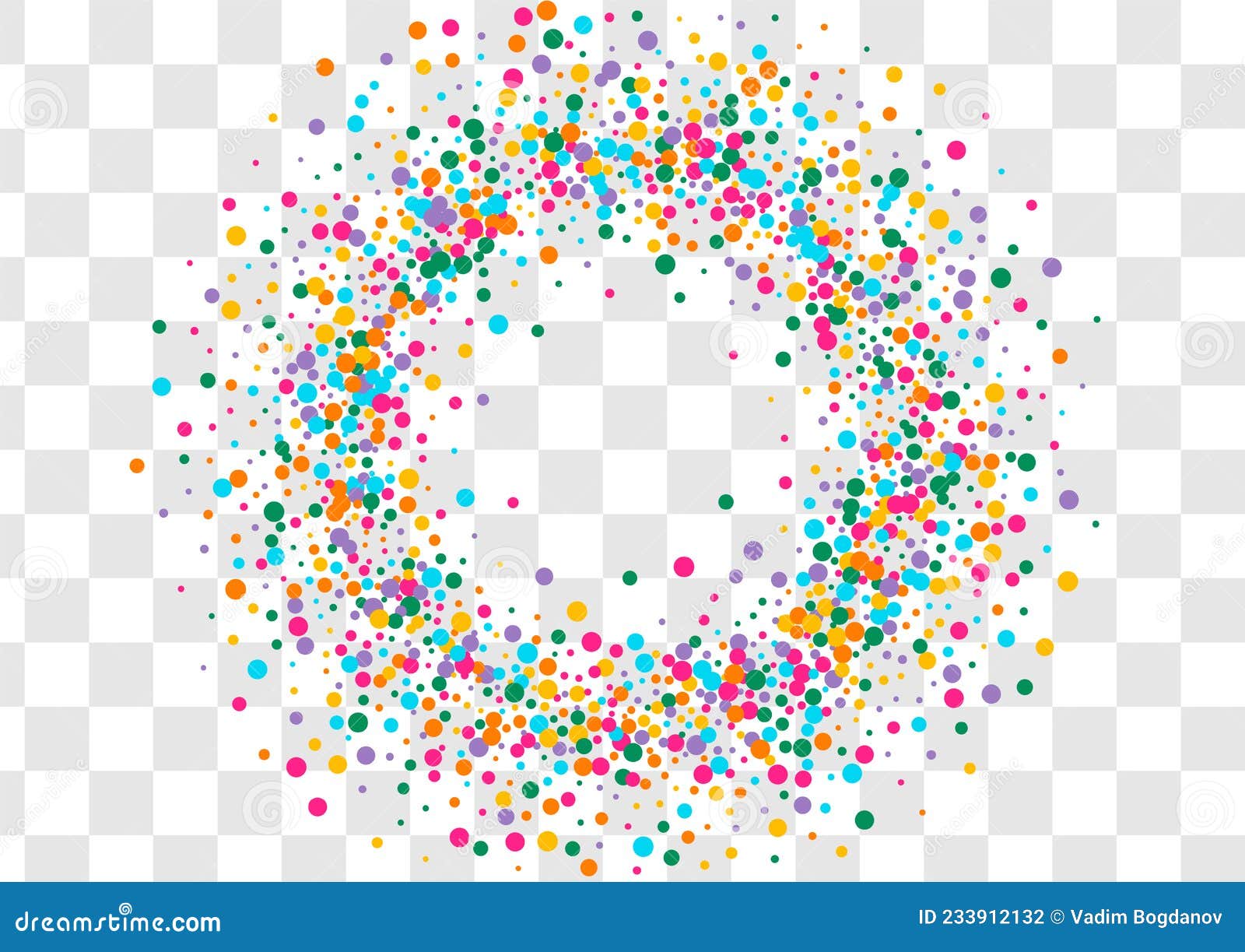 Multicolored Circle Celebration Vector Stock Vector - Illustration of ...