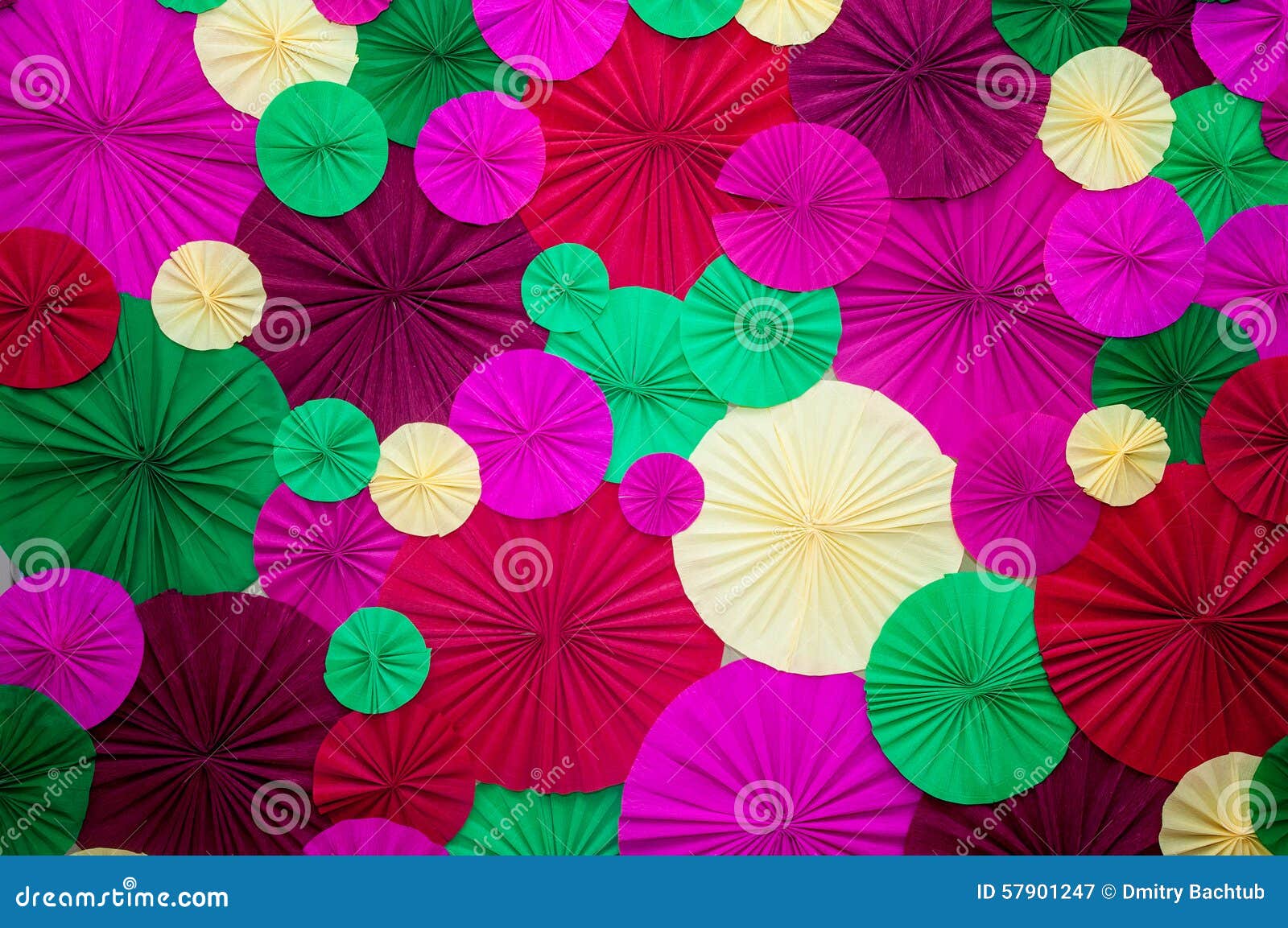 Multicolored Circles of Paper Stock Image - Image of folding, group ...
