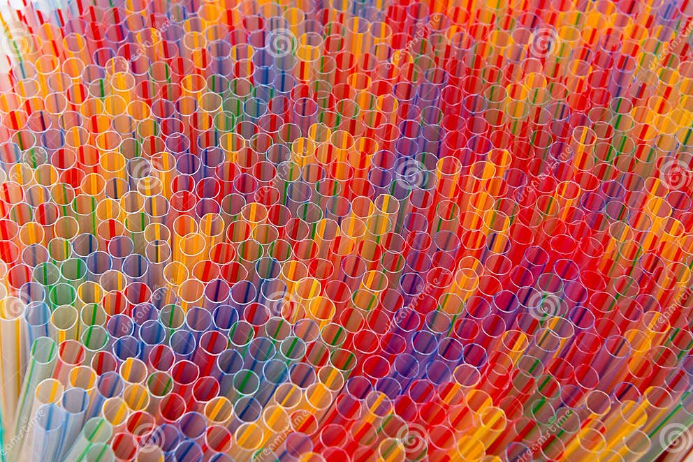 Multicolored Cocktail Stick Stock Image - Image of orange, striped ...