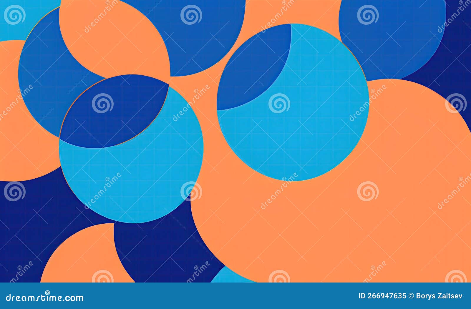 Multicolored Composition of Three-dimensional Circles, Generated by ...