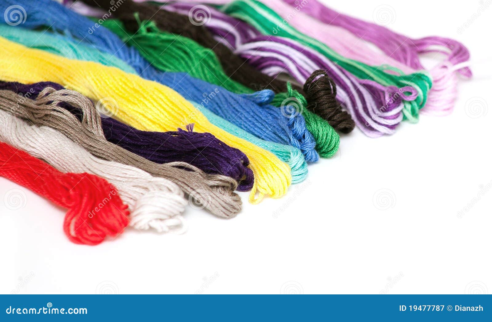 Multicolored Cotton Threads Stock Image - Image of grouped, colors ...