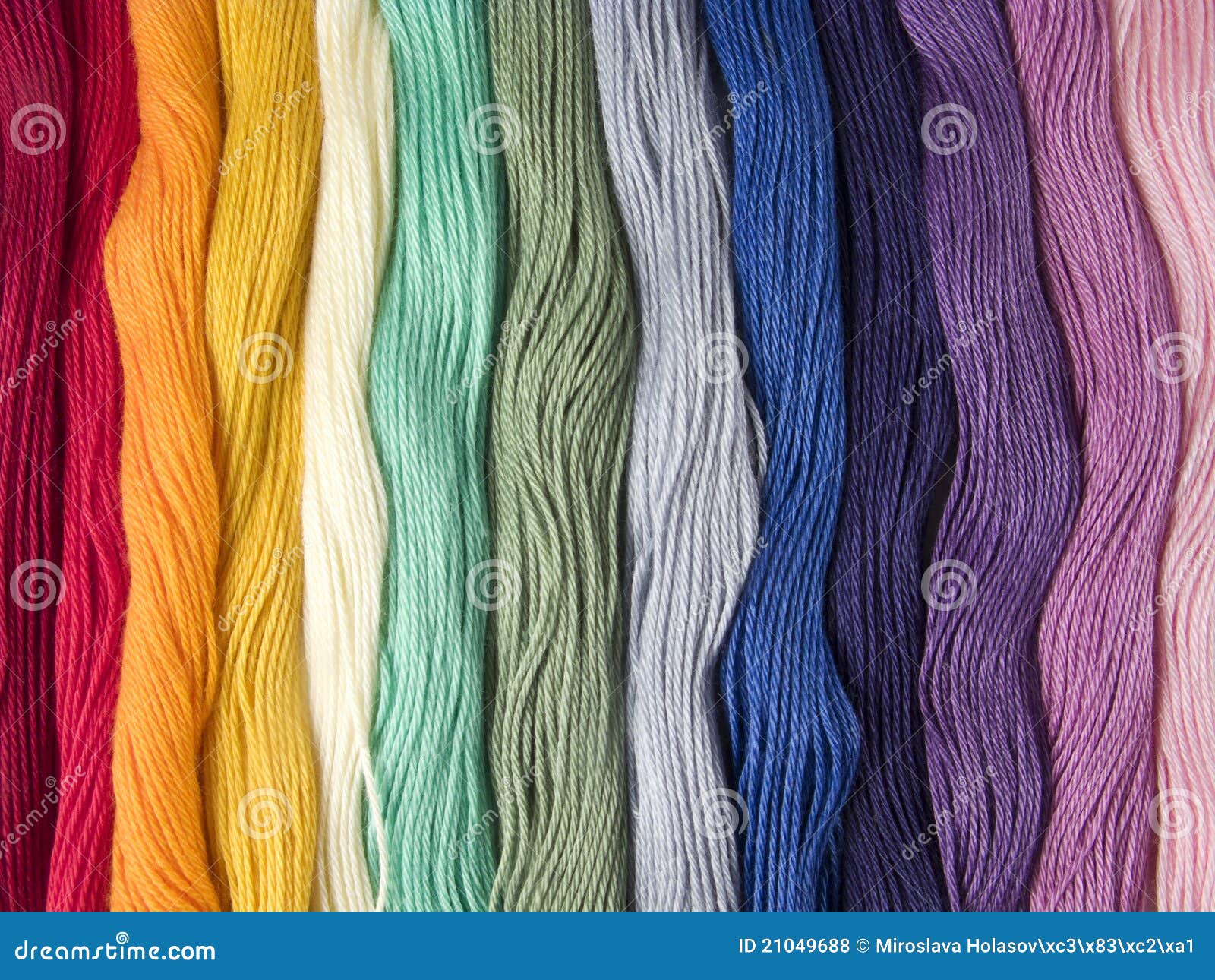 Multicolored Cotton Threads Stock Photo - Image of rainbow, pattern ...