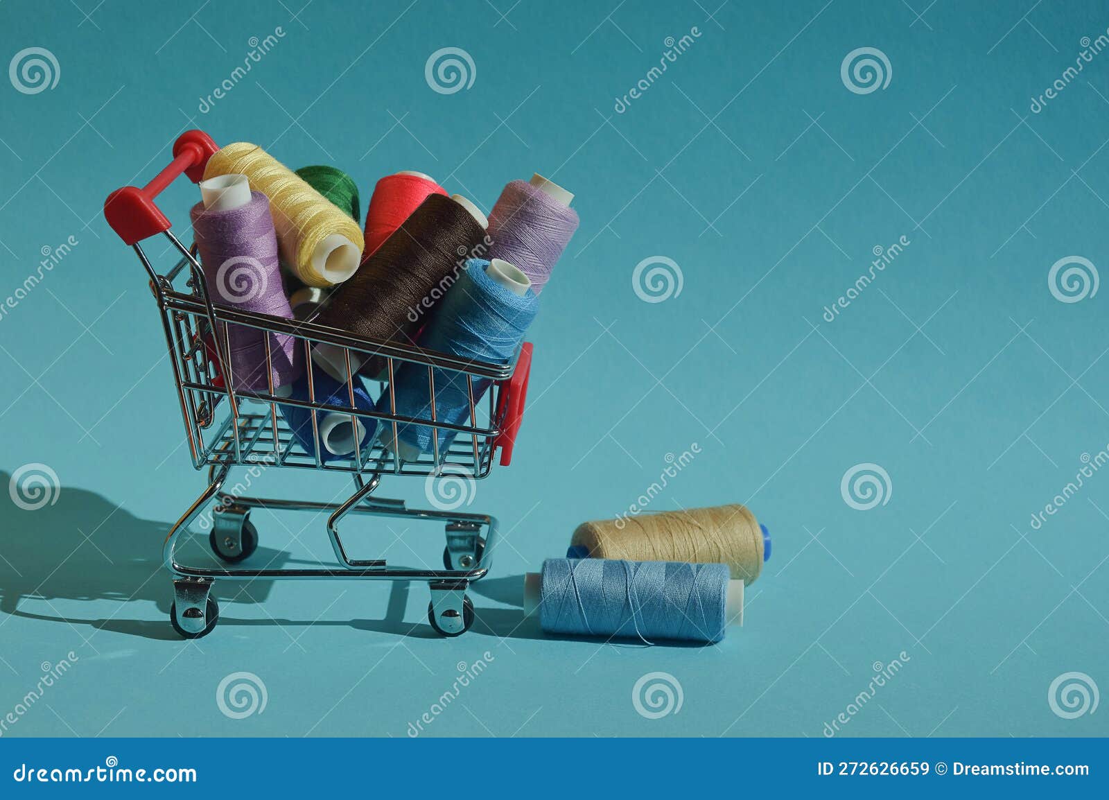 Cotton Threads for Sewing, Needlework. Background for the Design. Stock ...