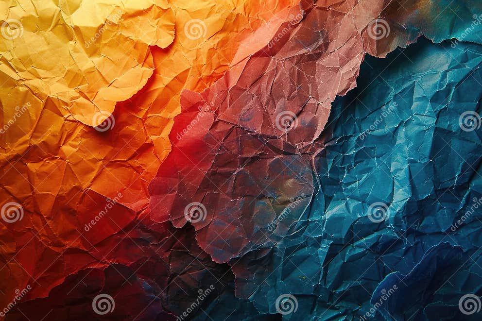 Multicolored Crumbled Paper Texture for Design and Creative Projects ...