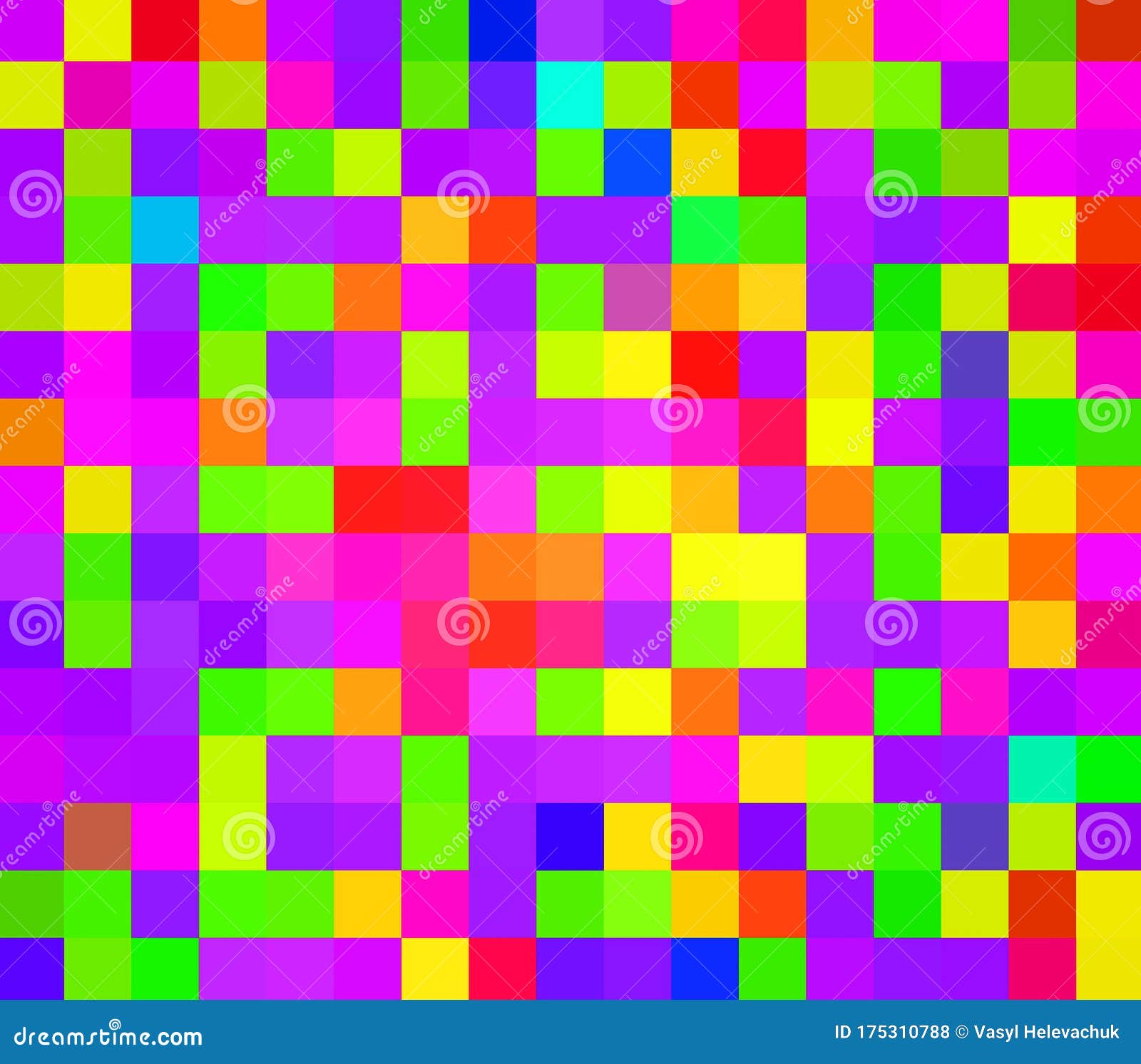 Multicolored Cubes of Different Colors for Design Stock Illustration ...