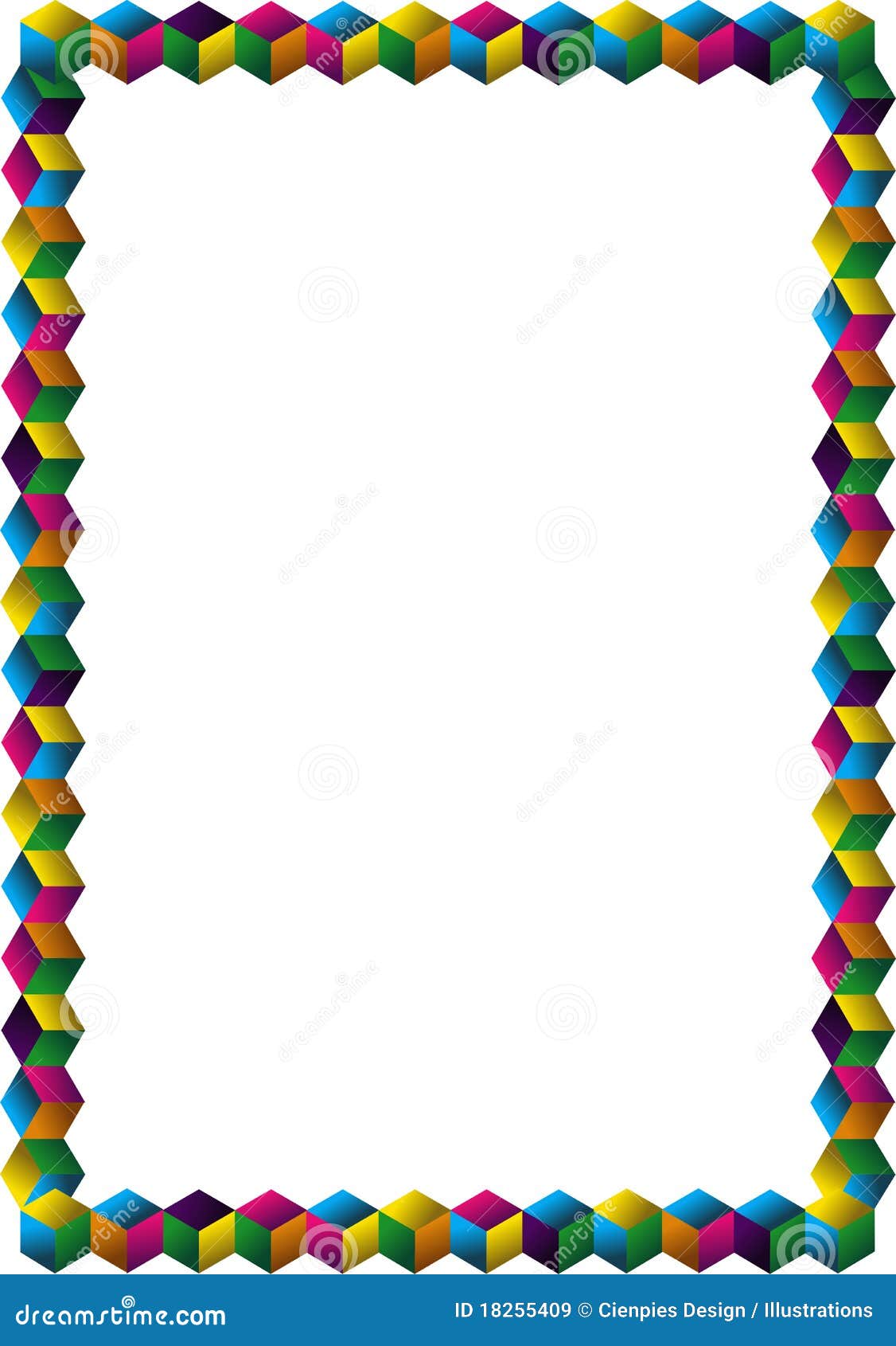 Ice Cubes Frame. Chill Border, Icy Cold Cube And Iced Rectangular Frame ...