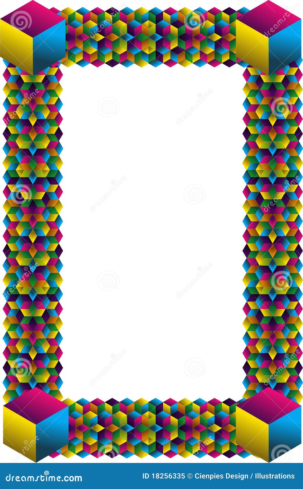 Ice Cubes Frame. Chill Border, Icy Cold Cube And Iced Rectangular Frame ...