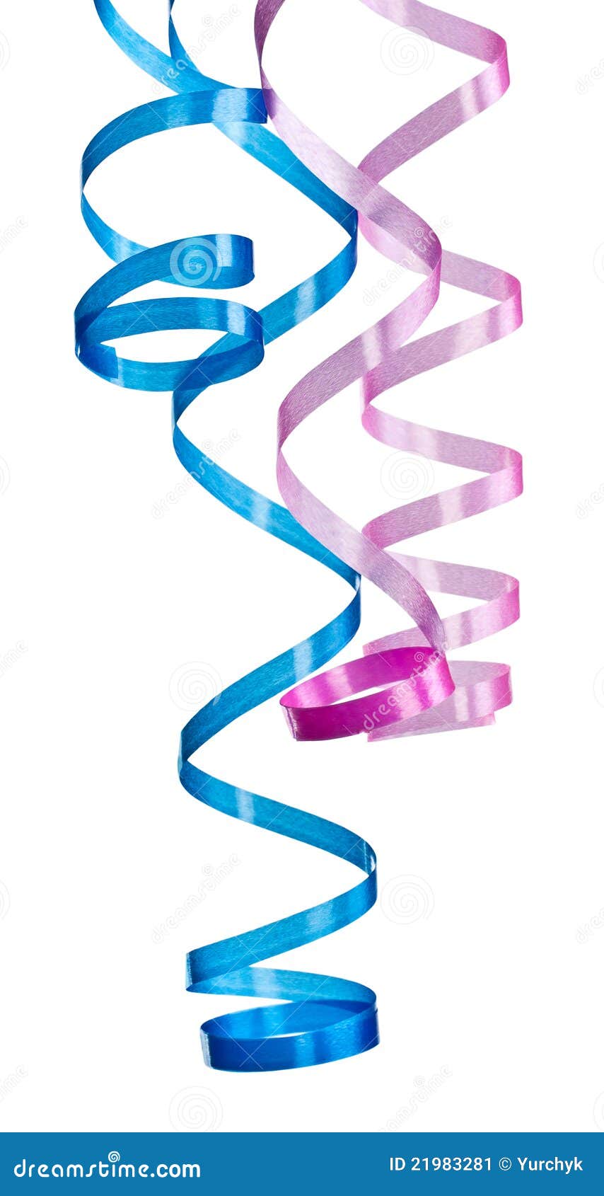Multicolored Curling Paper Streamer Stock Image - Image of hanging ...