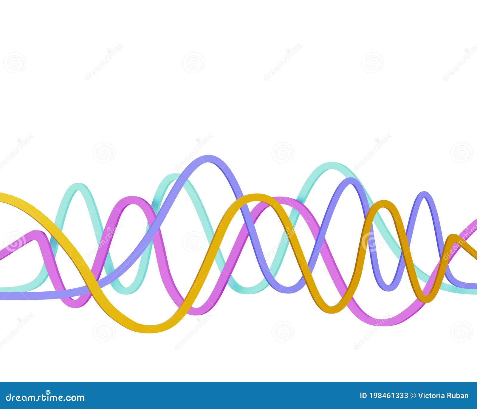 Multicolored Curved Horizontal Lines Stock Image - Illustration of arts ...