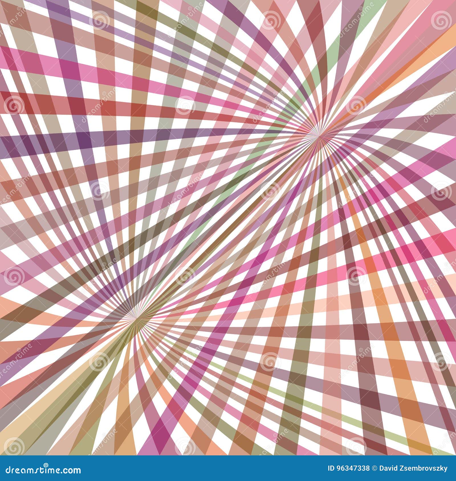 Multicolored Curved Ray Burst Background - Vector Graphic from Swirling ...