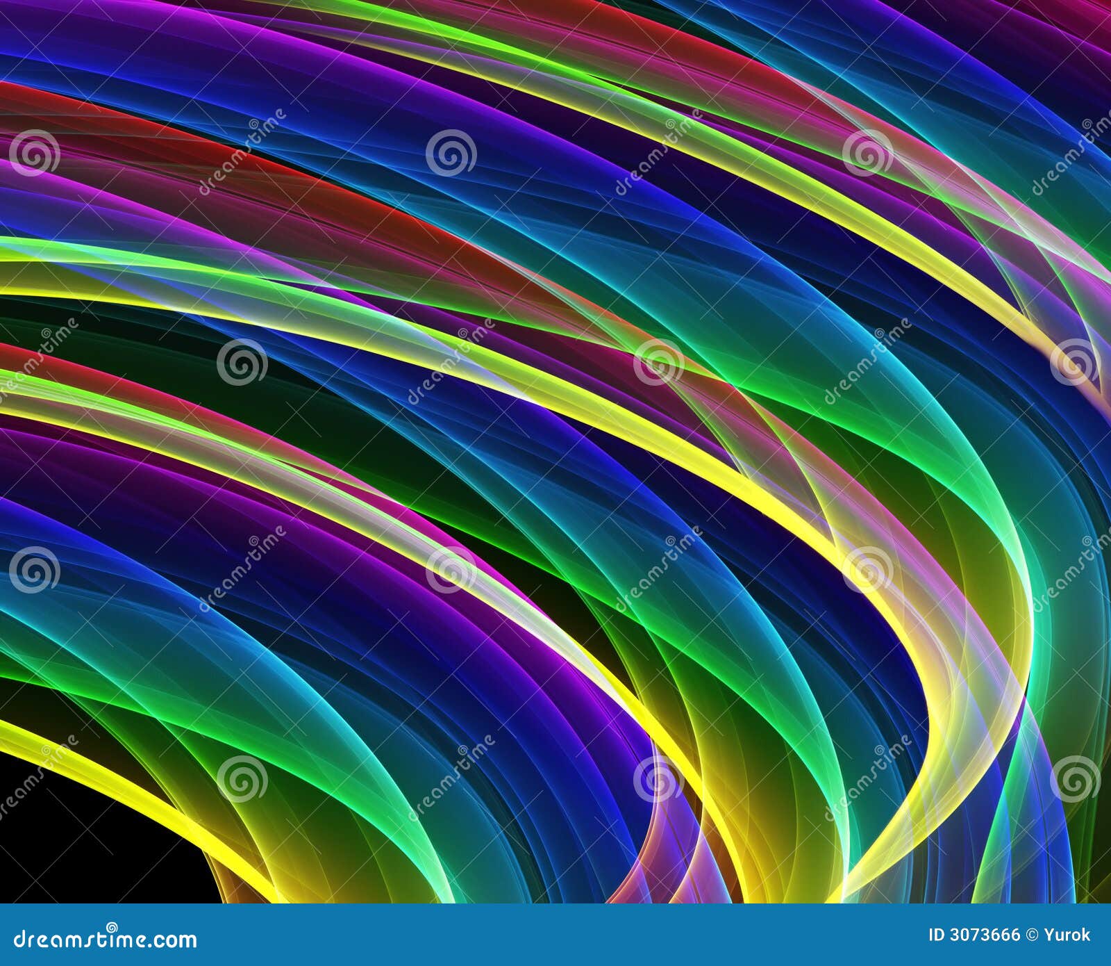 Multicolored curves stock illustration. Illustration of curve - 3073666