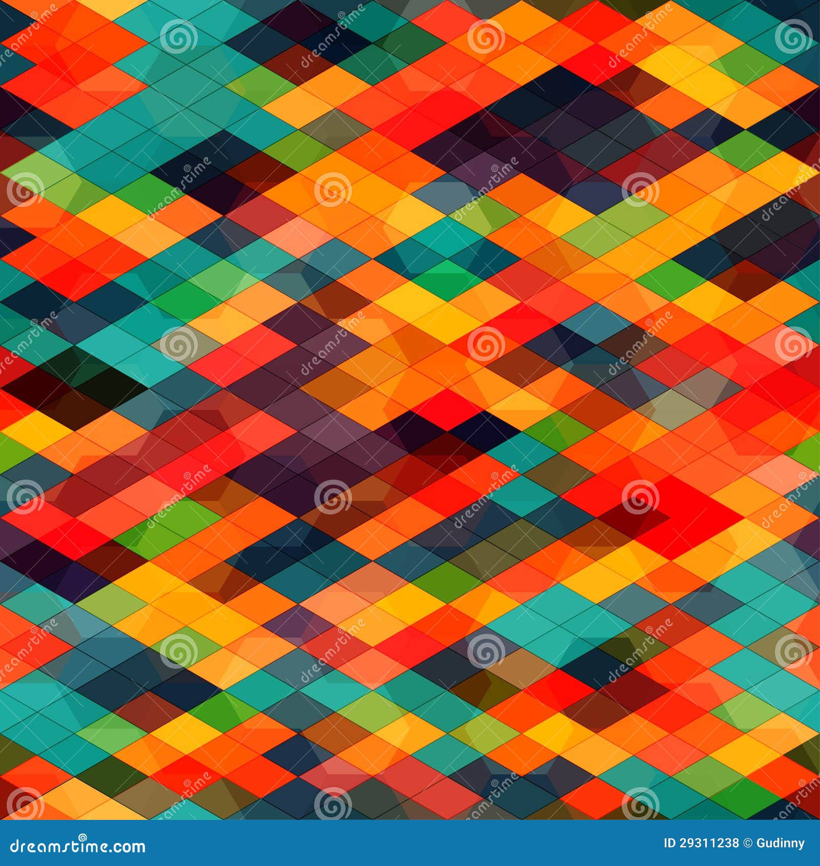 Multicolored Diamond Seamless Stock Vector - Illustration of graphic ...