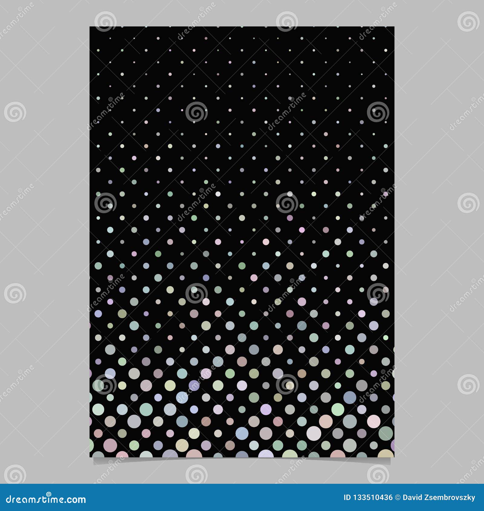 Multicolored Dot Pattern Brochure Background - Vector Stationery Design Stock Vector ...