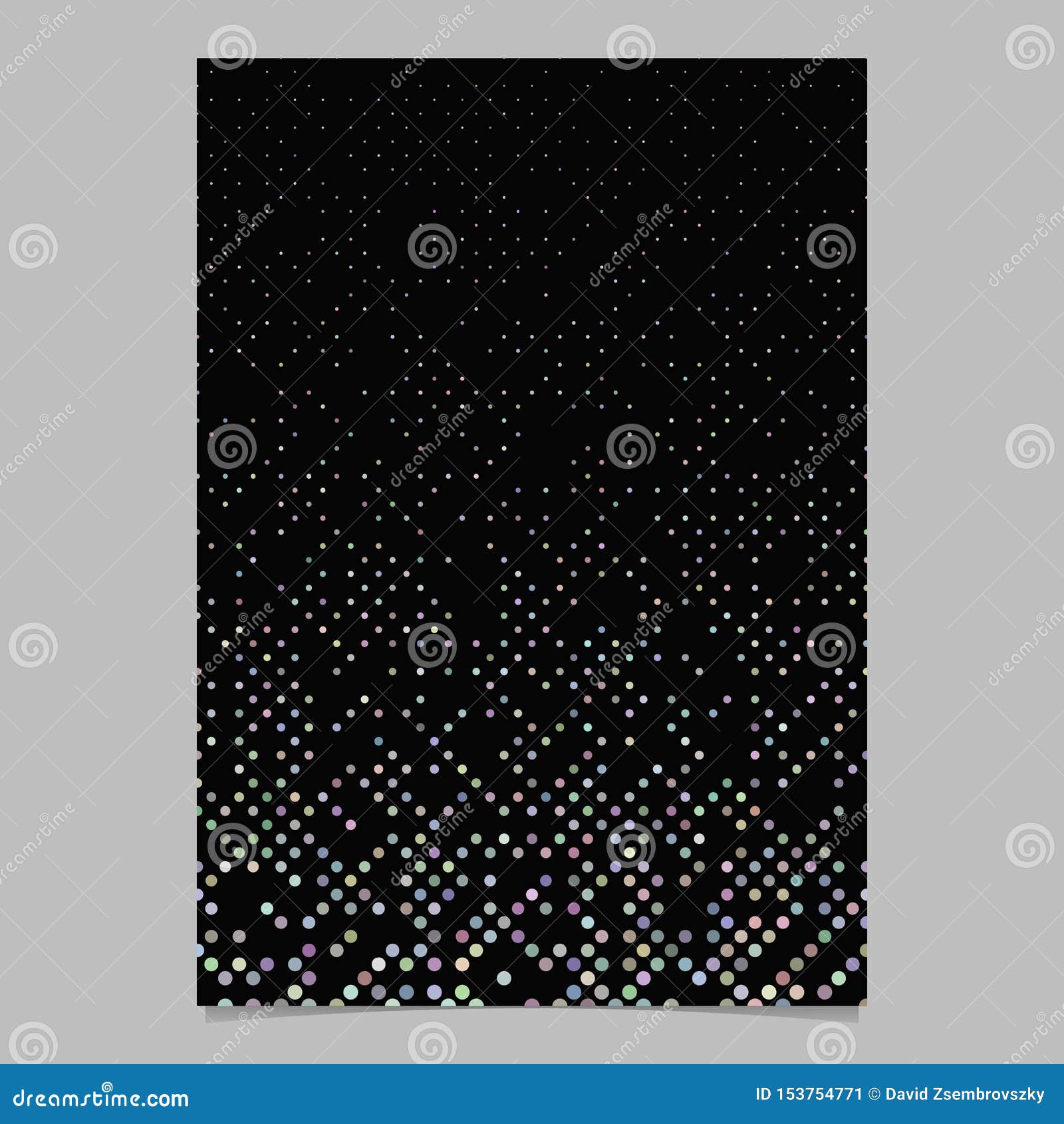 Multicolored Dot Pattern Brochure Background - Vector Stationery Design ...