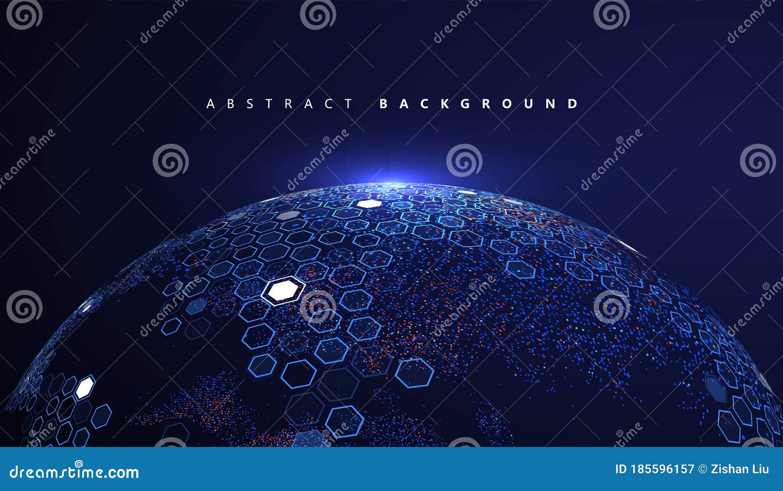 Colorful Particles Disappear In Center Of Space. Motion. Temporary ...