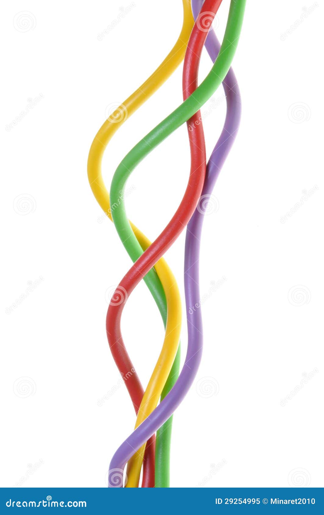 Multicolored Electric Cables Stock Image - Image of cable, abstract ...
