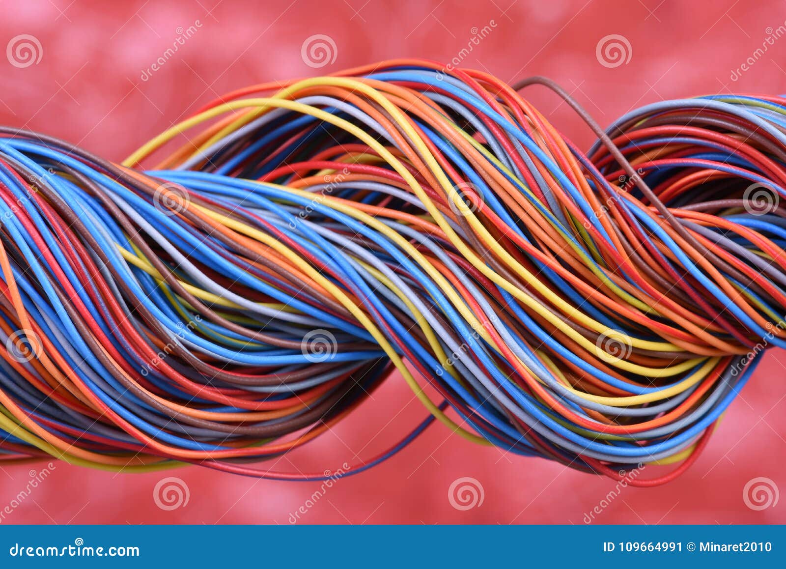 Multicolored Electrical Cable Stock Image - Image of energy ...