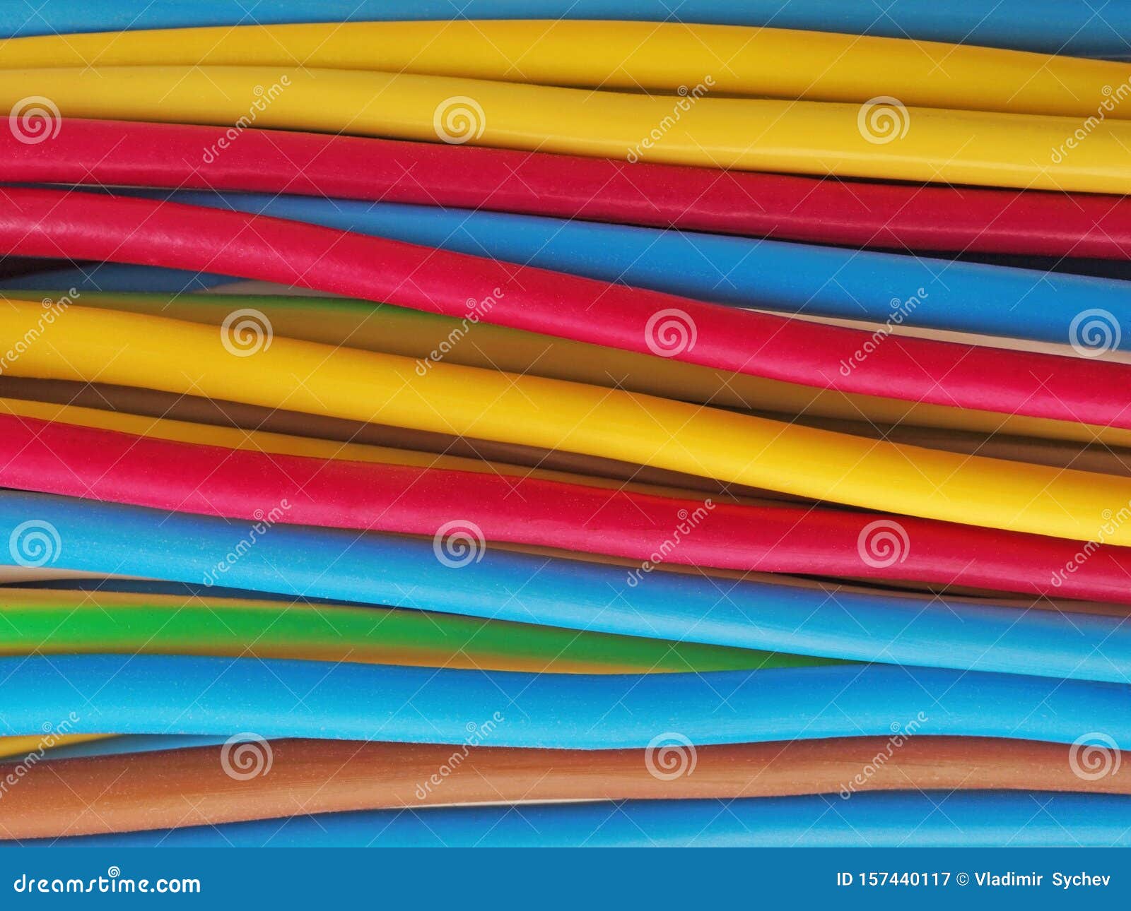 Multicolored Electrical Wire Stock Image - Image of contractor, energy ...