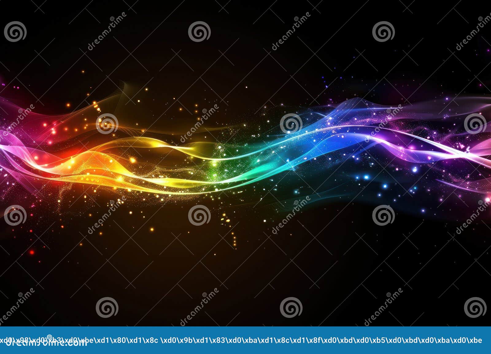 Multicolored Energy Flow Background Design Stock Illustration ...